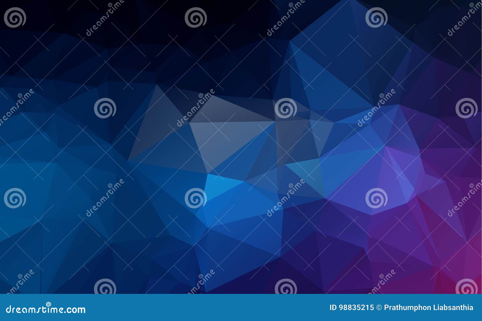 Blue Light Polygonal Low Polygon Triangle Pattern Background Stock ...