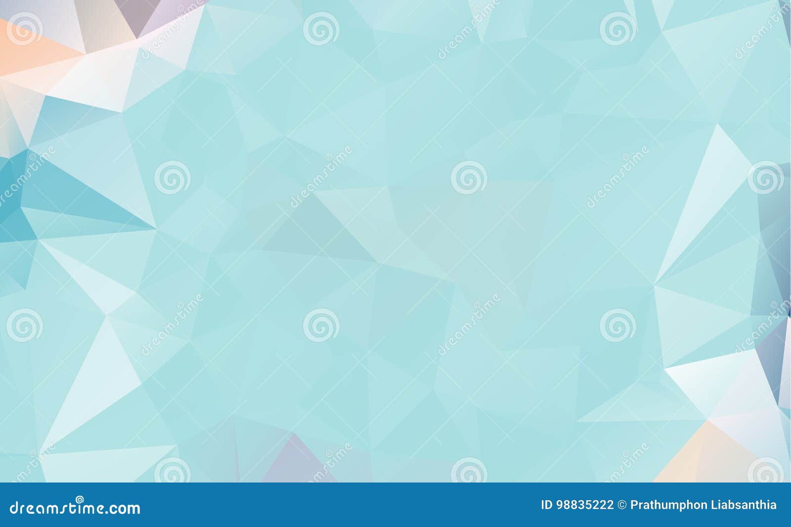 Blue Light Polygonal Low Polygon Triangle Pattern Background Stock Vector - Illustration of ...