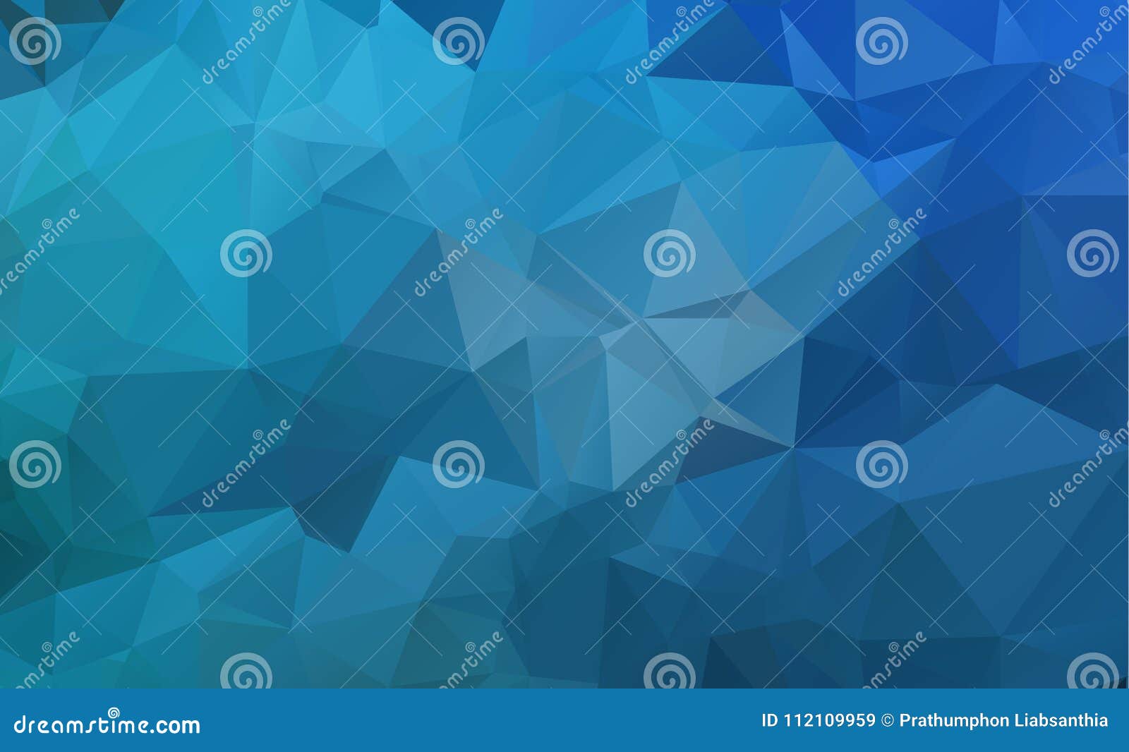 Blue Light Polygonal Low Polygon Triangle Pattern Background Stock ...