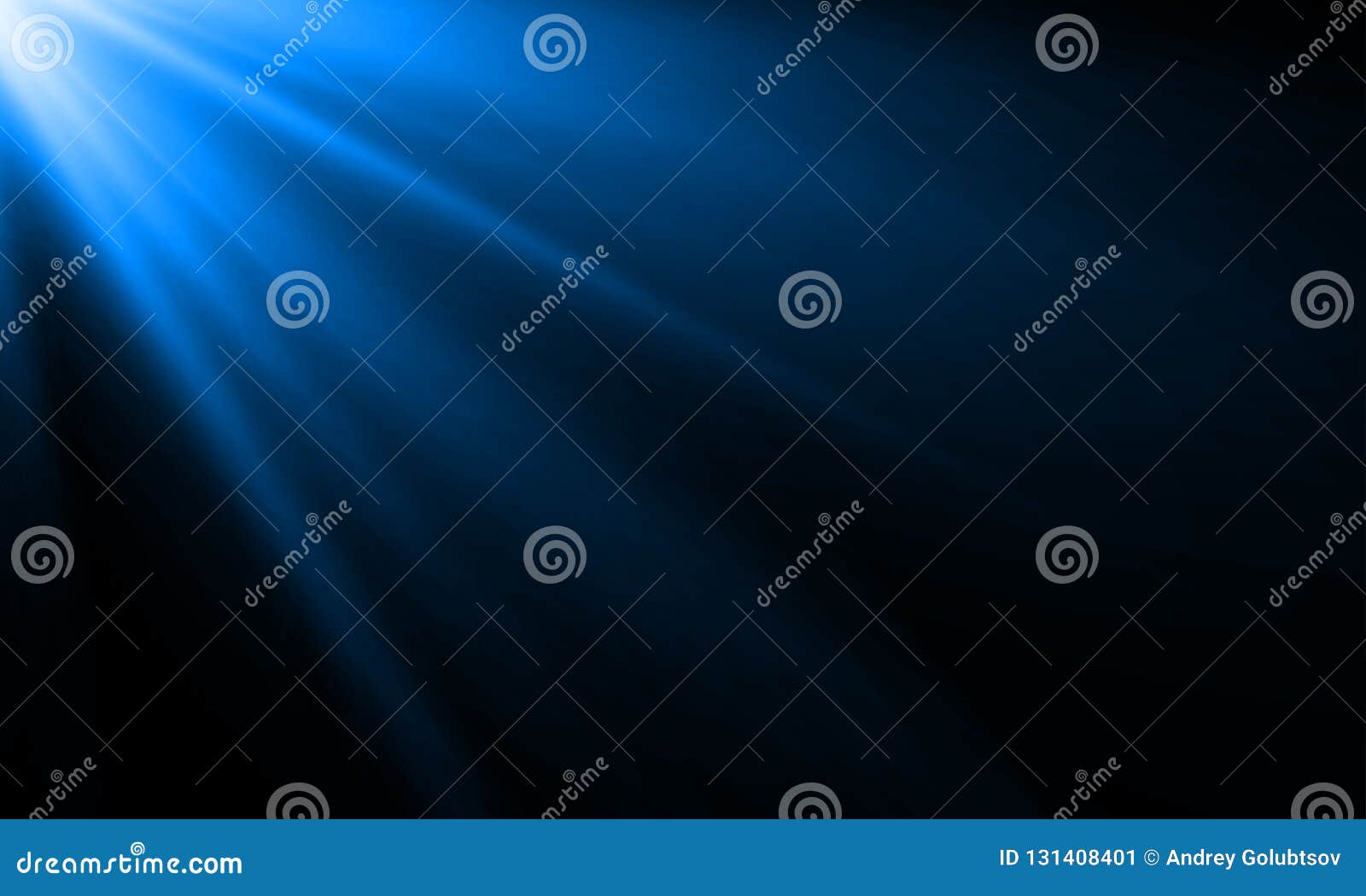 Blue Light Ray Sun Beam Vector Background. Abstract Neon Blue Light ...