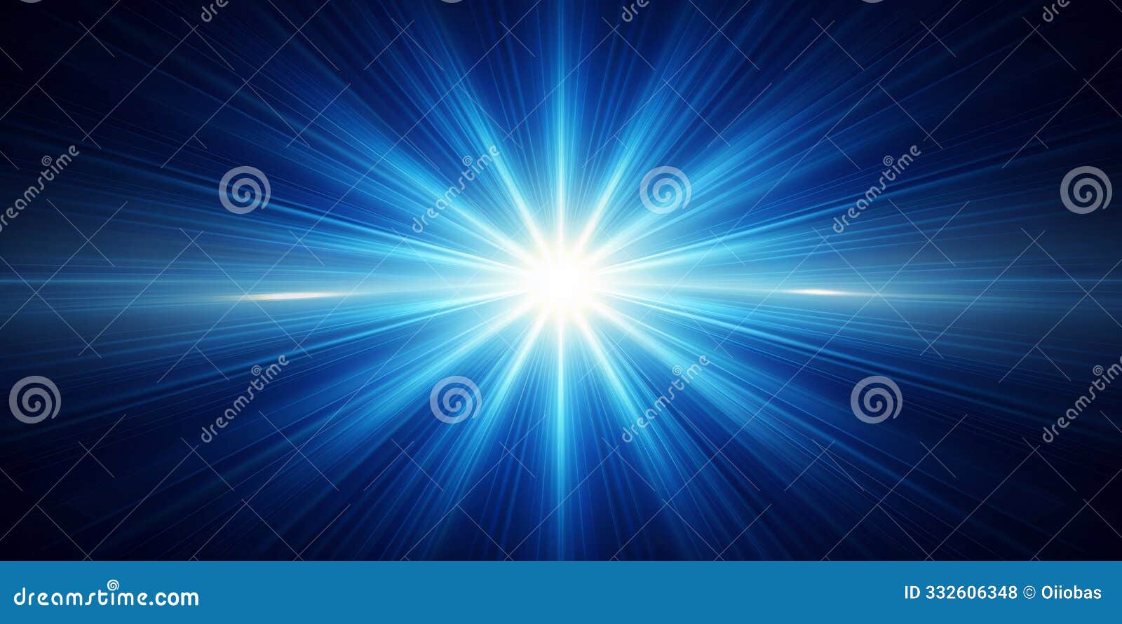Blue Light Rays - Digital Art - Abstract - Light Burst Concept Stock ...