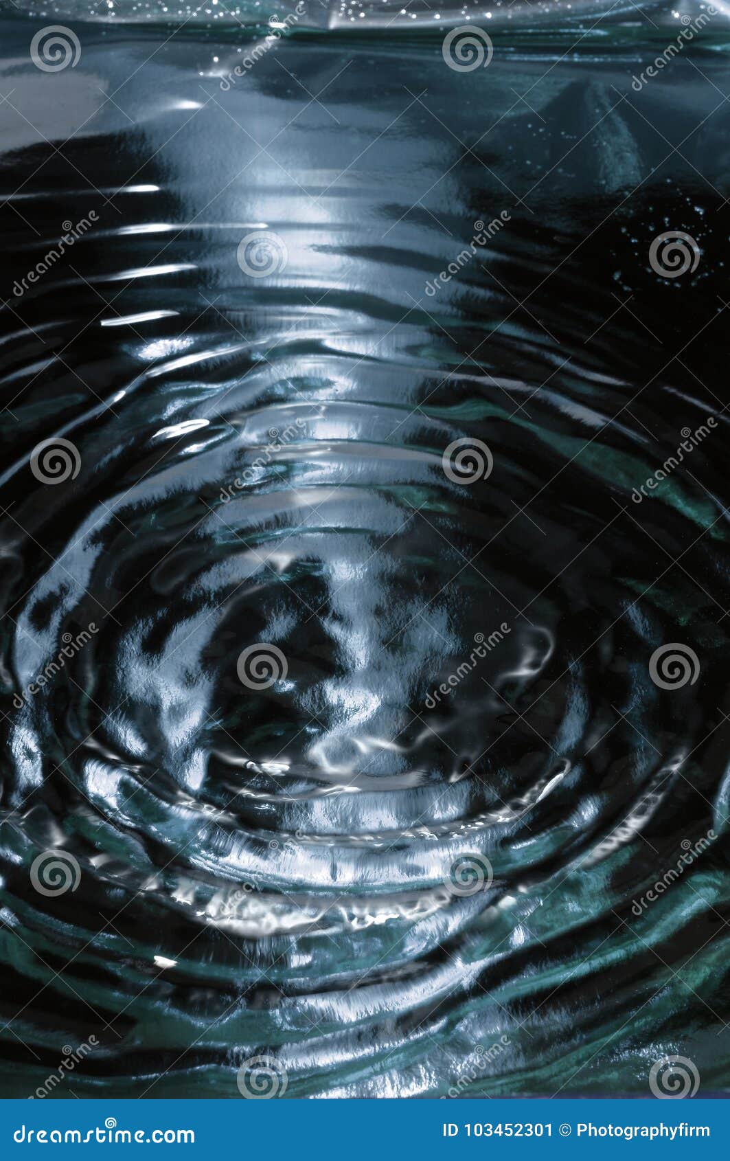 Blue Light Reflecting on Water Ripples or Waves Stock Image - Image of ...