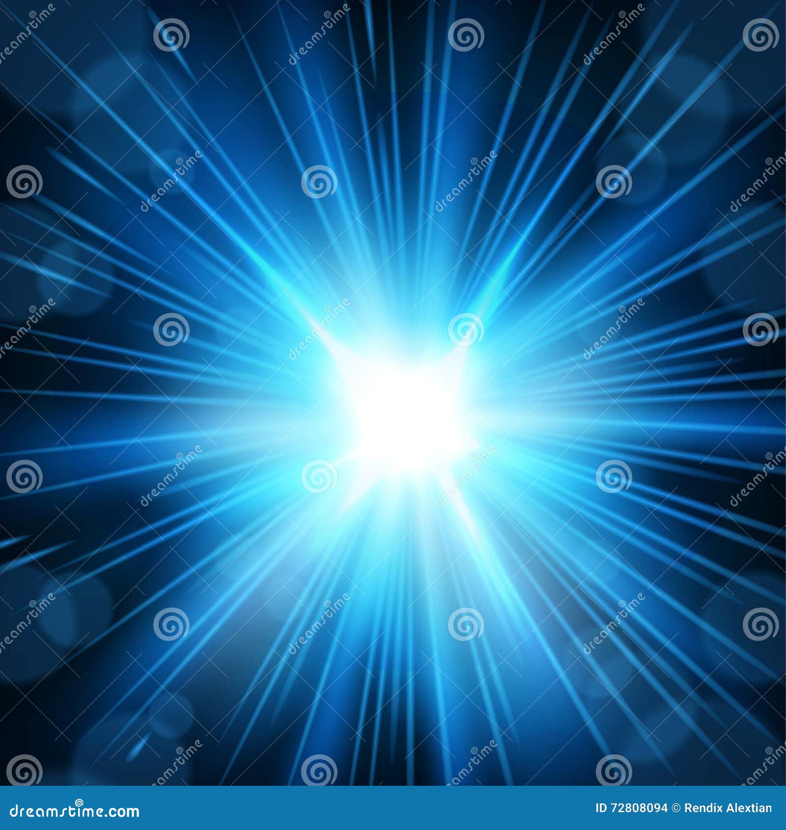 Blue light shining stock vector. Illustration of design - 72808094