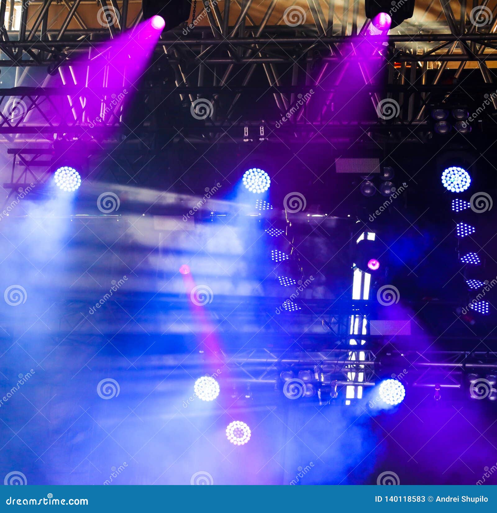 Blue Light on Stage As Abstract Background Stock Image - Image of ...