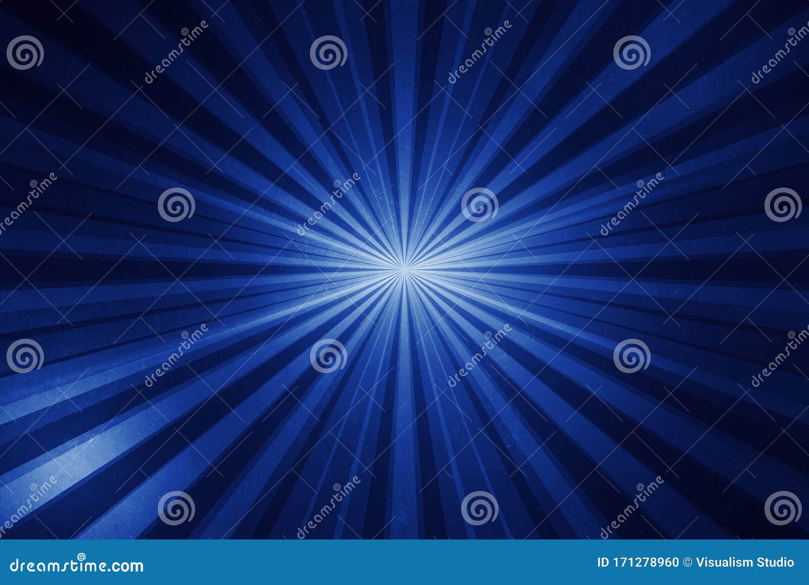 Blue Light Sun Burst and Stars with Gradient Abstract Background ...