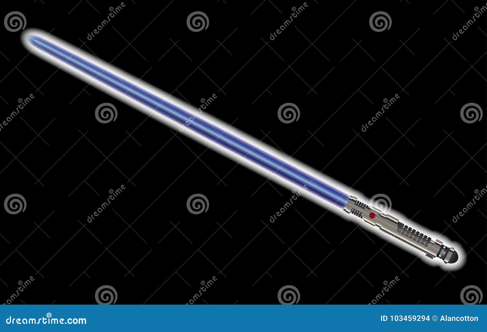Blue Light Sword Glow stock vector. Illustration of drawing - 103459294
