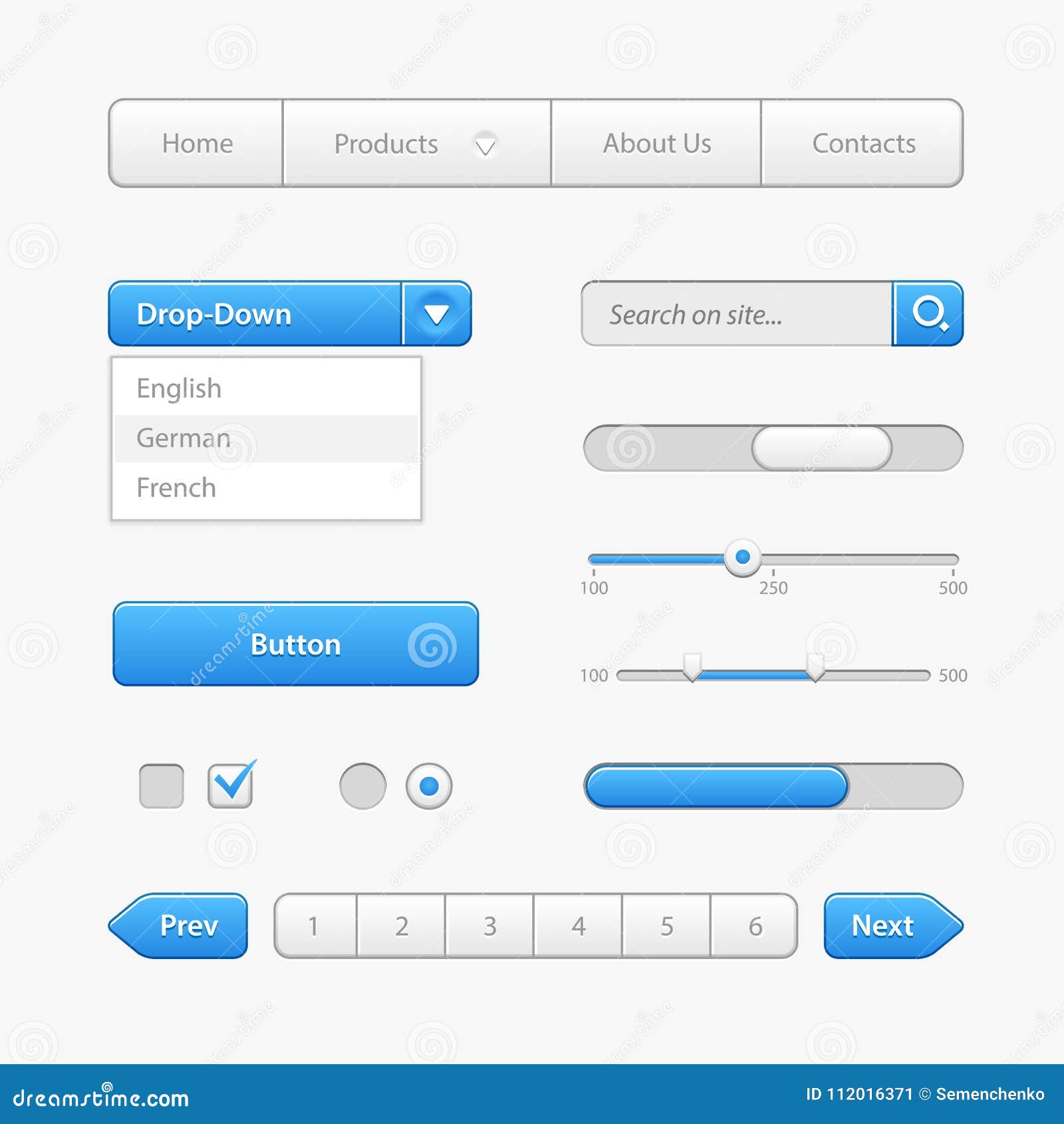 Blue Light User Interface Controls. Web Elements. Website, Software UI ... Blue Light User Interface Controls. Web Elements. Website, Software UI ...