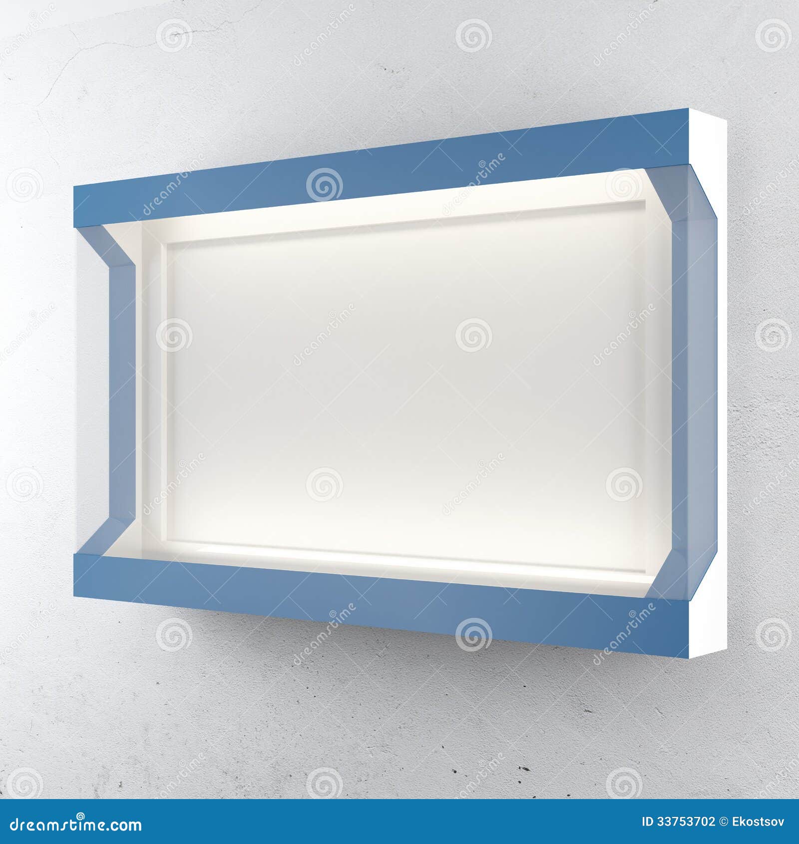 Blue lightbox stock illustration. Illustration of blank - 33753702