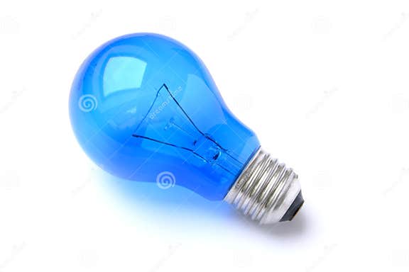 Blue lightbulb stock photo. Image of glass, electric, white - 1844186
