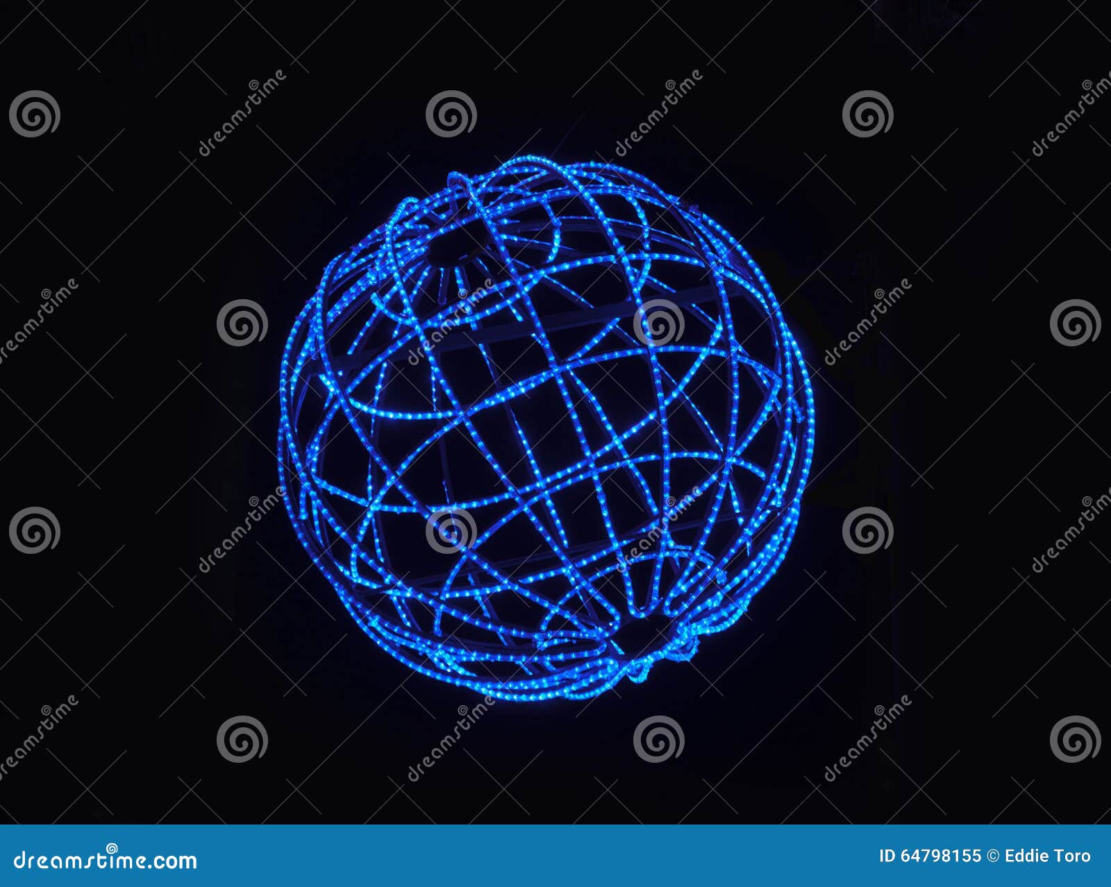 Blue lighted sphere stock image. Image of circle, blue - 64798155