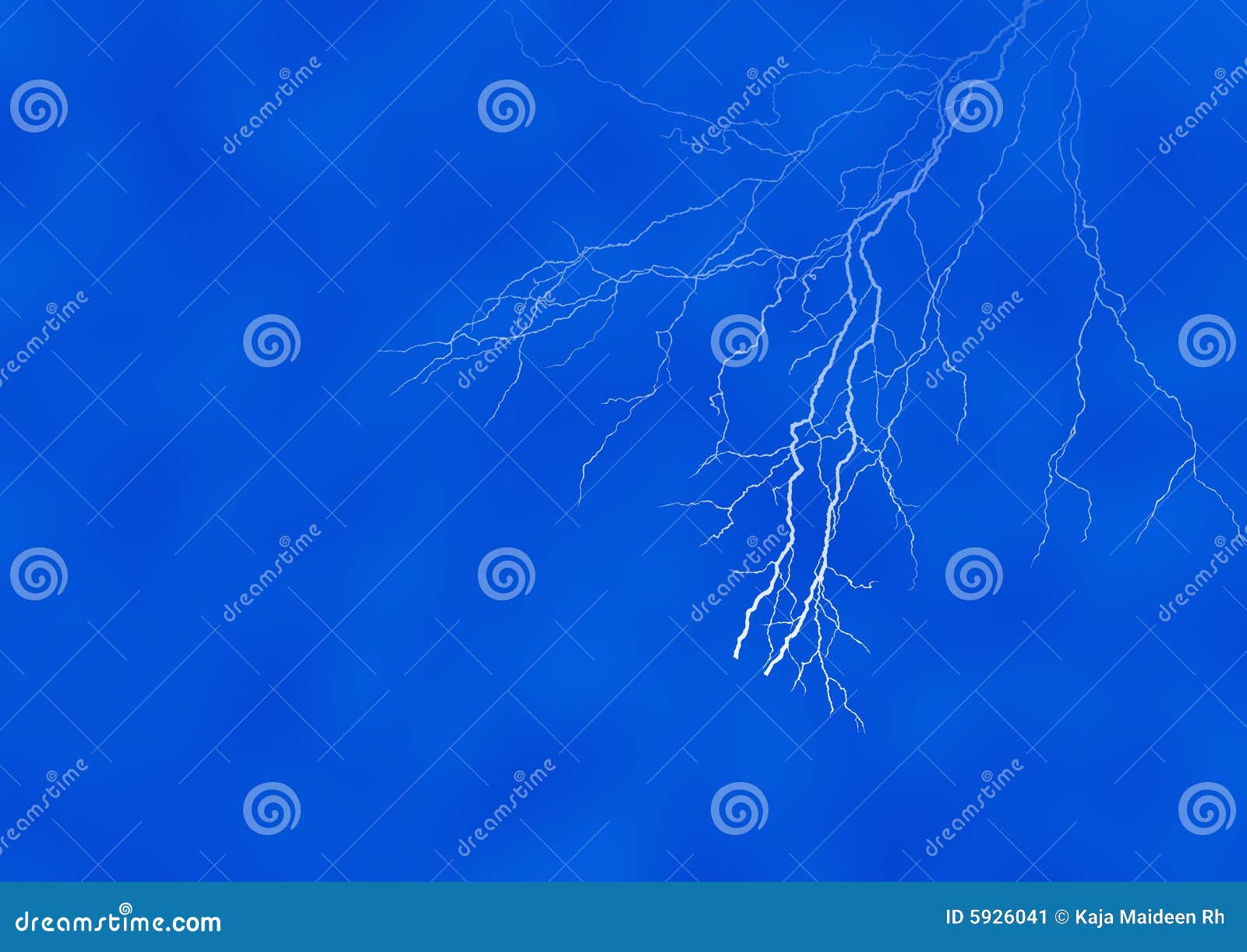 Blue lightning stock illustration. Illustration of danger - 5926041