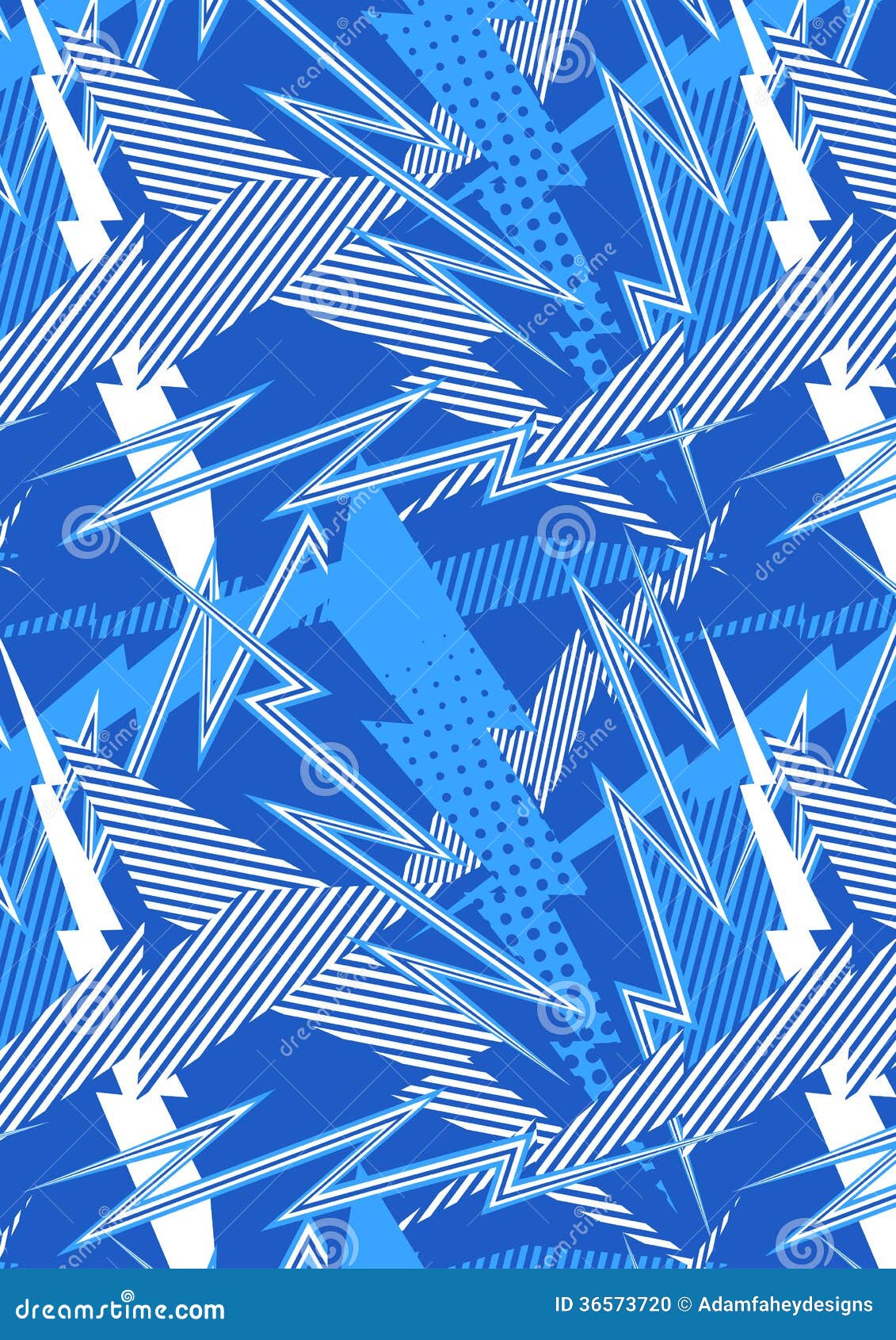 Blue lightning. stock vector. Illustration of halftone - 36573720