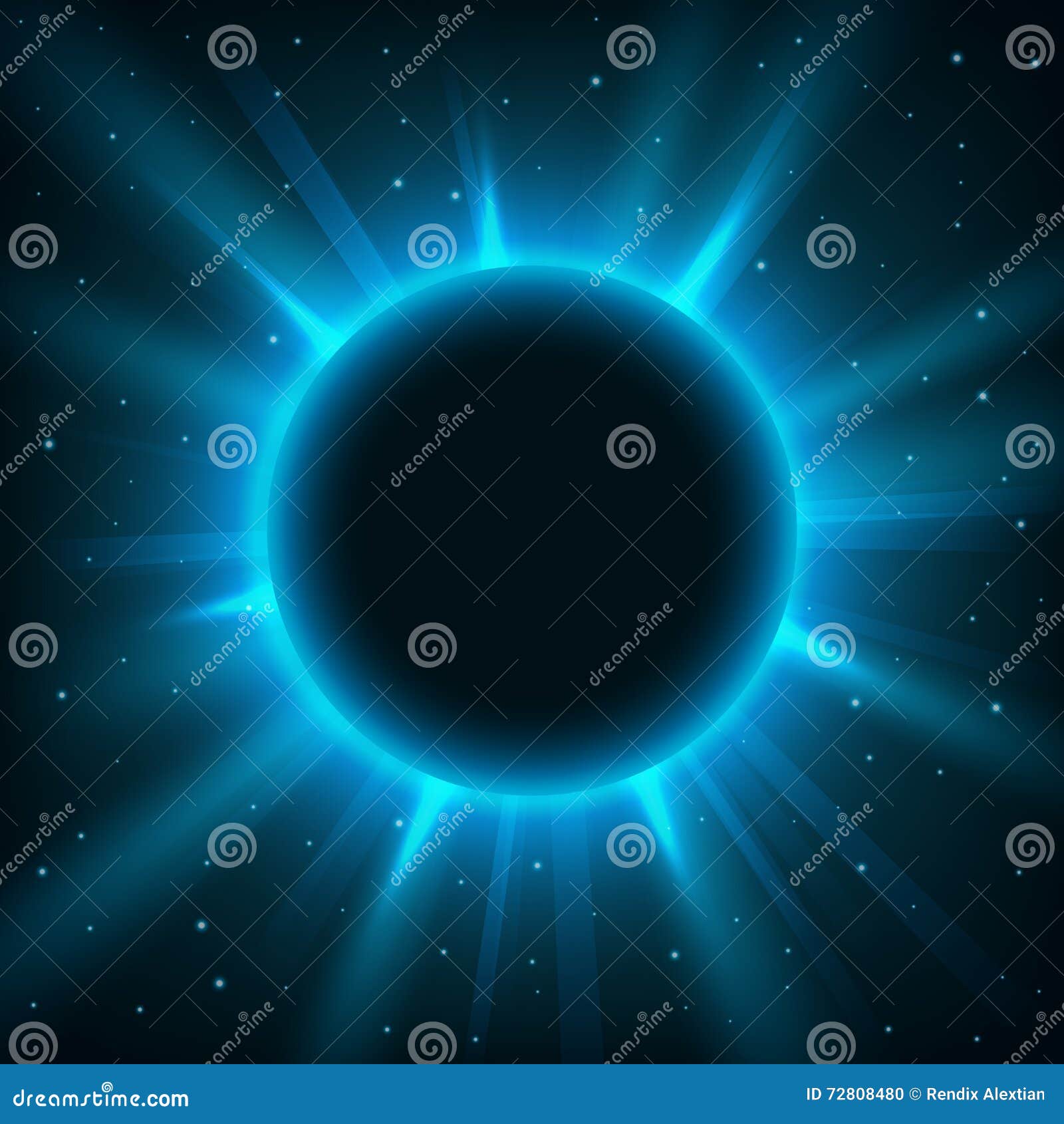 Blue Lights Rounded Background Stock Vector - Illustration of curve ...