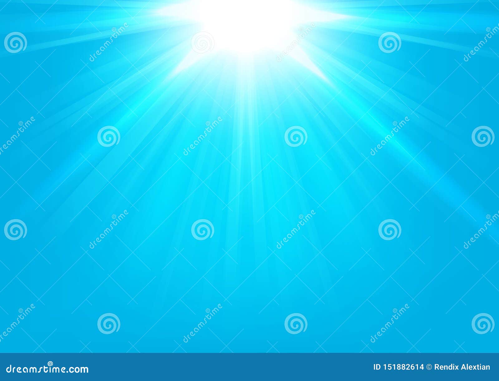 Blue Lights Shining on Bright Background Stock Vector - Illustration of ...