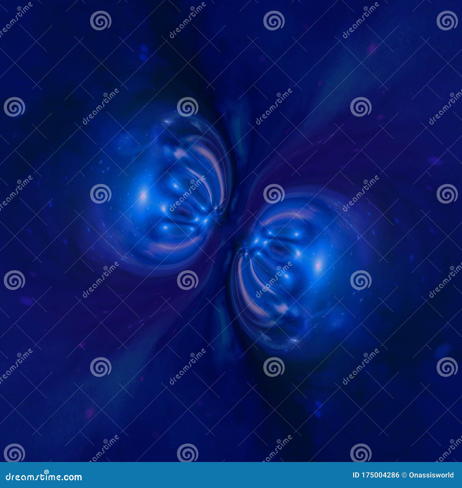 Blue Lights Space Warp Abstract Stock Photo - Image of lights, blue ...