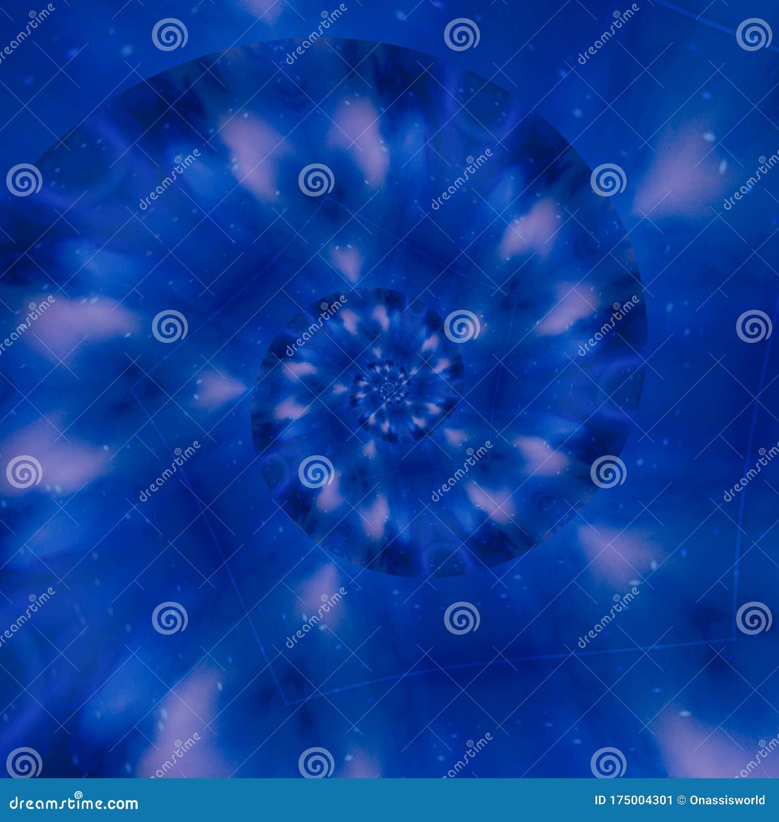 Blue Lights Space Warp Abstract Stock Image - Image of blue, lights ...