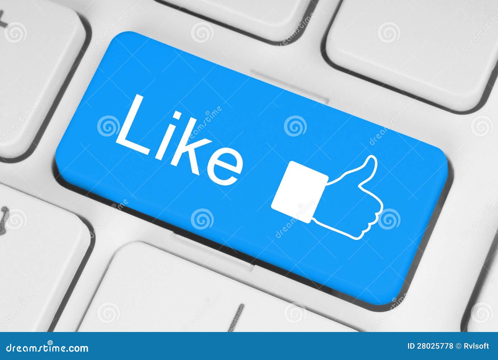 Blue like button stock photo. Image of friend, group - 28025778