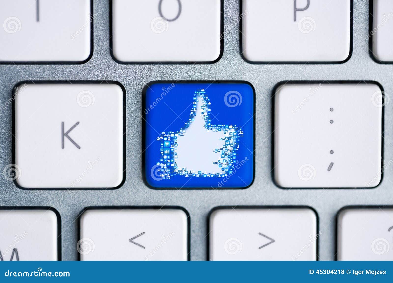 Blue Like button stock photo. Image of network, like - 45304218