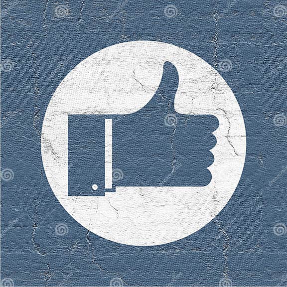 Blue like sign stock illustration. Illustration of social - 97129313