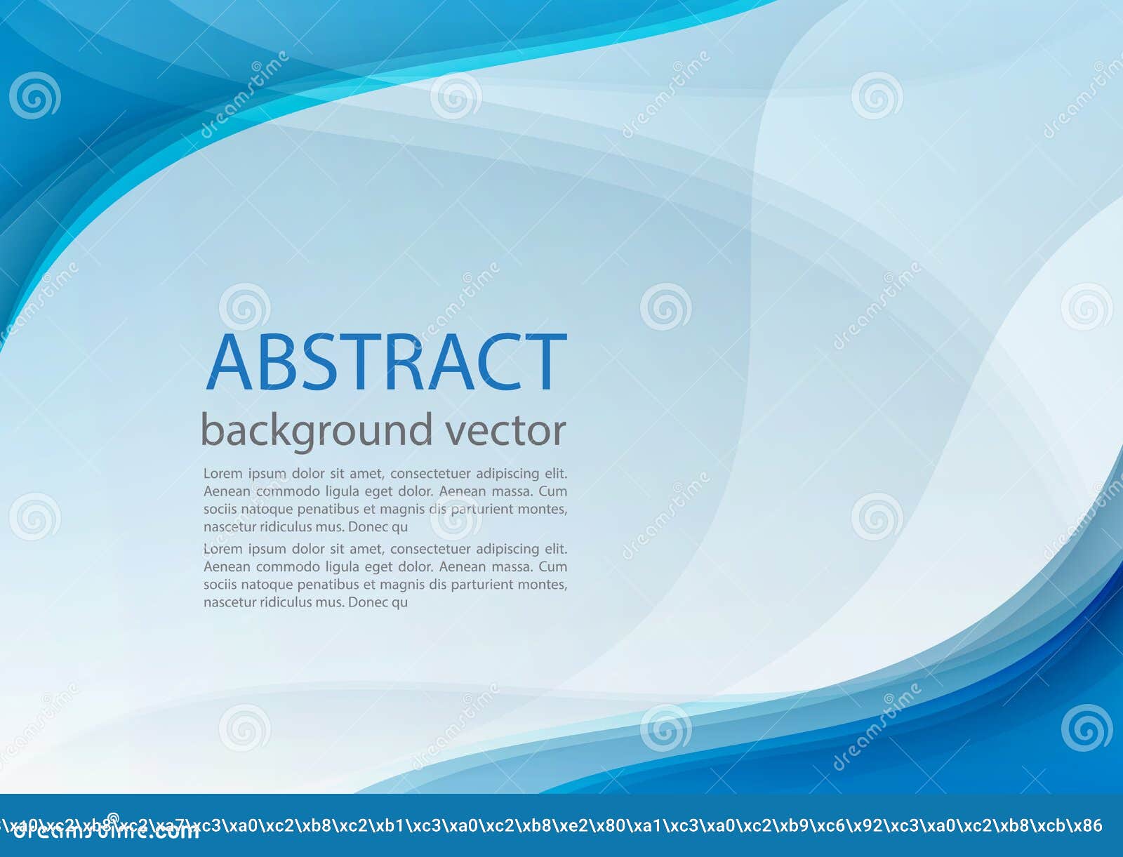 Blue Line Abstract Background. Stock Vector - Illustration of curve ...