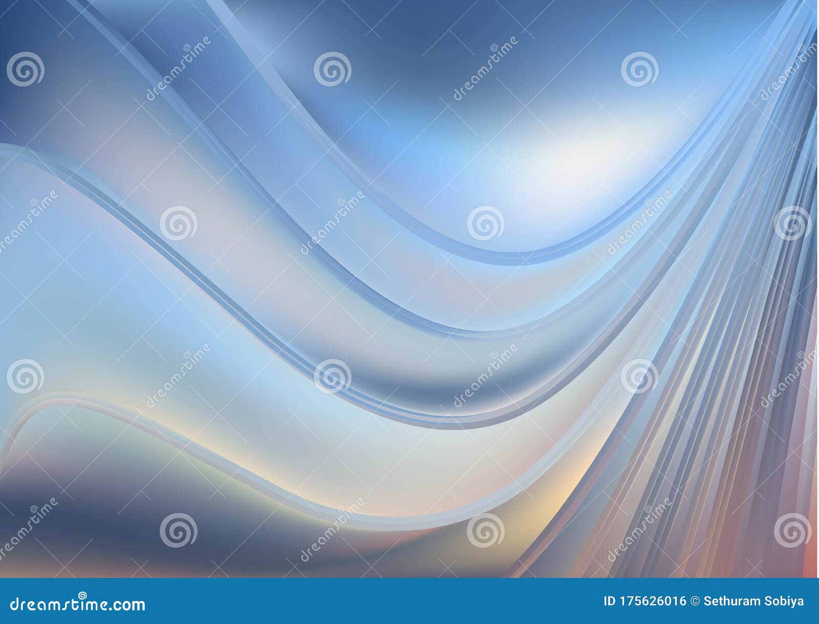 Blue Line Abstract Background Vector Illustration Design Stock Vector ...