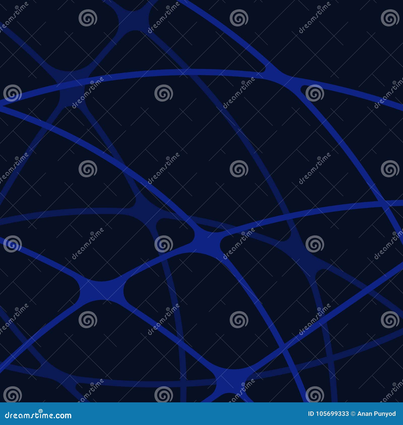 Blue Line Connection Network on Dark Blue Abstract Background Vector ...