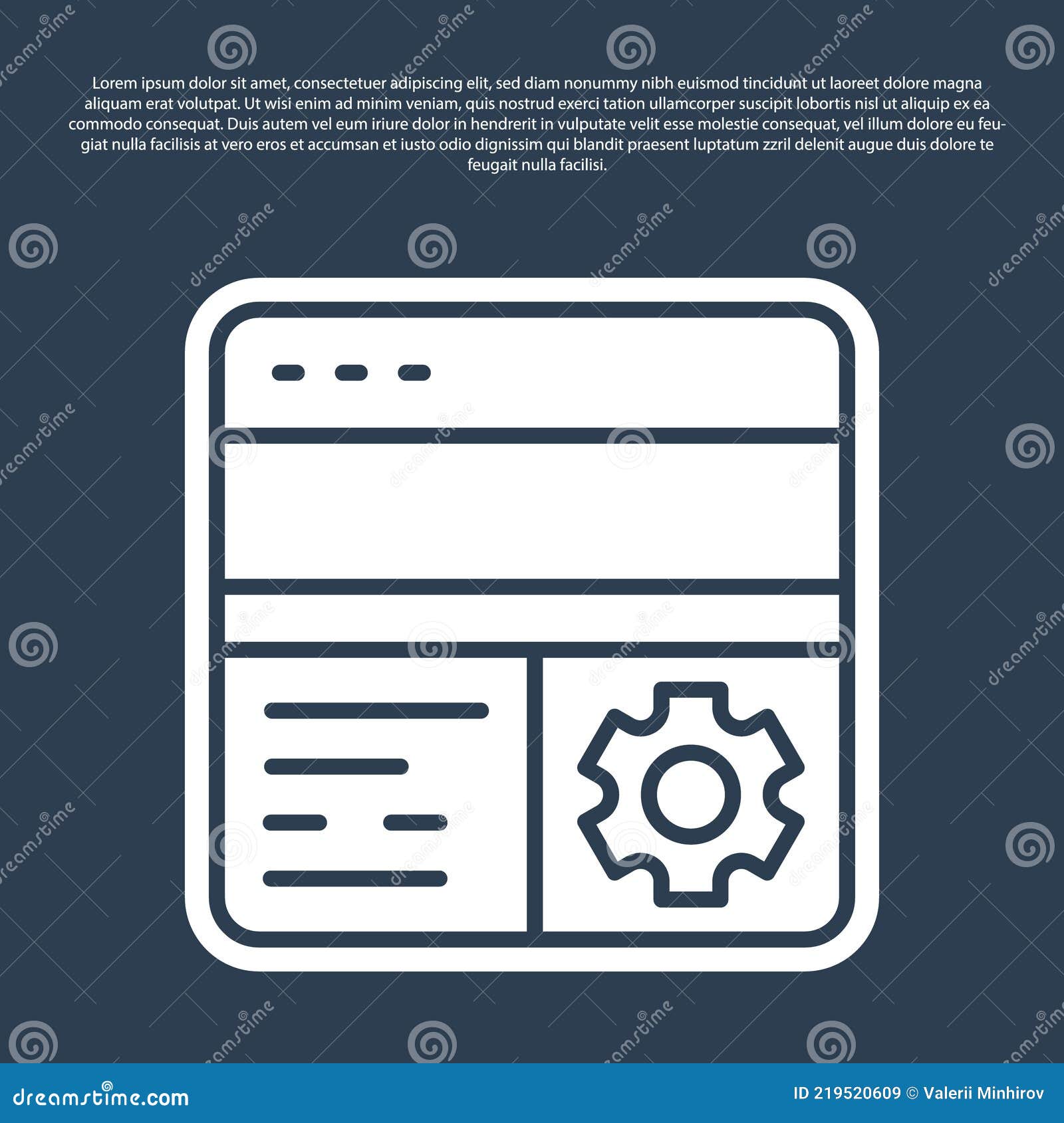 Blue Line Debugging Icon Isolated On Blue Background Debugging Tool