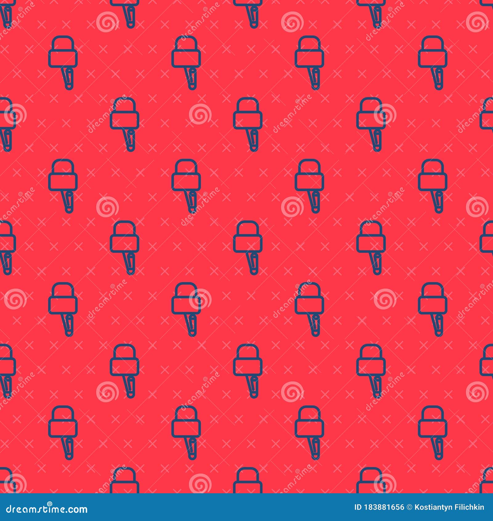 Red Lockpicks Or Lock Picks For Lock Picking Icon Isolated On ...