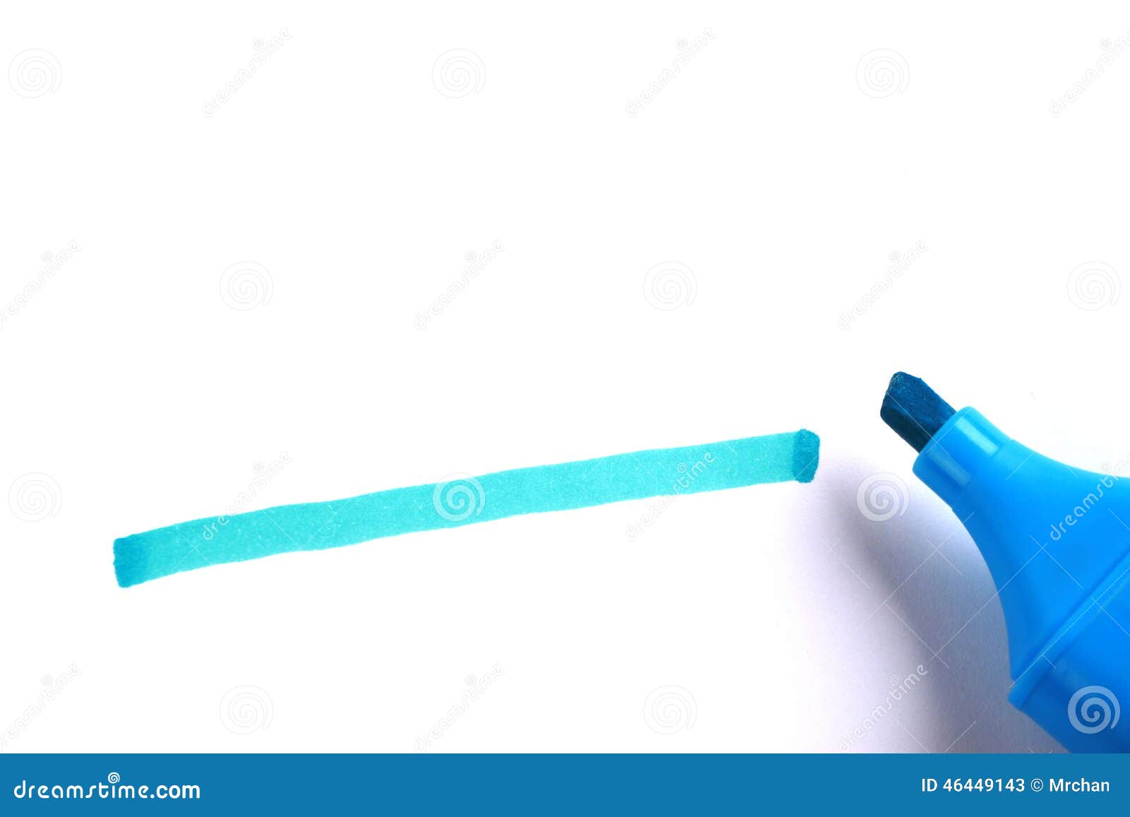 Blue Line with Marker stock image. Image of white, horizontal - 46449143
