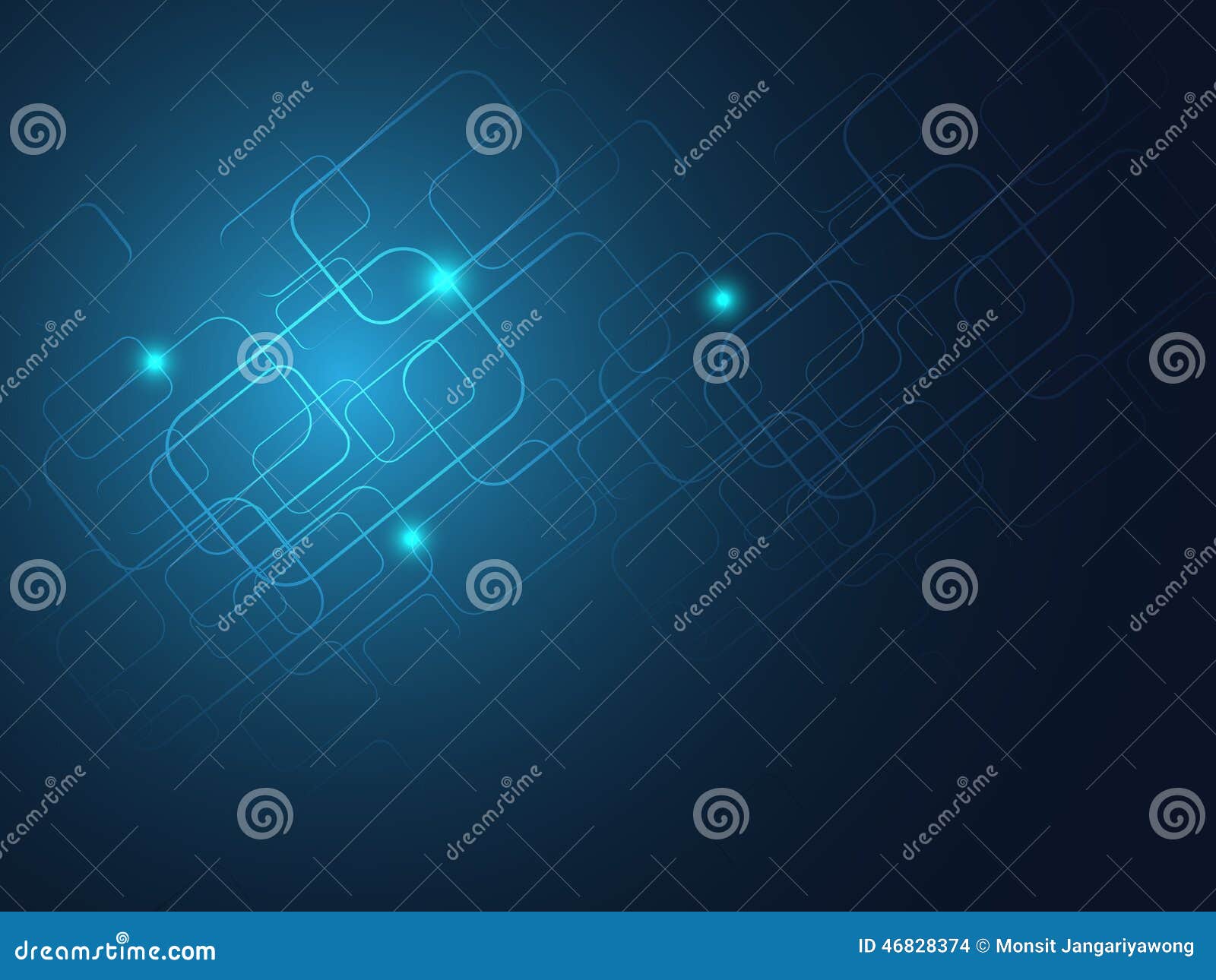 Blue Line Rectangle Background Vector Stock Vector - Illustration of ...