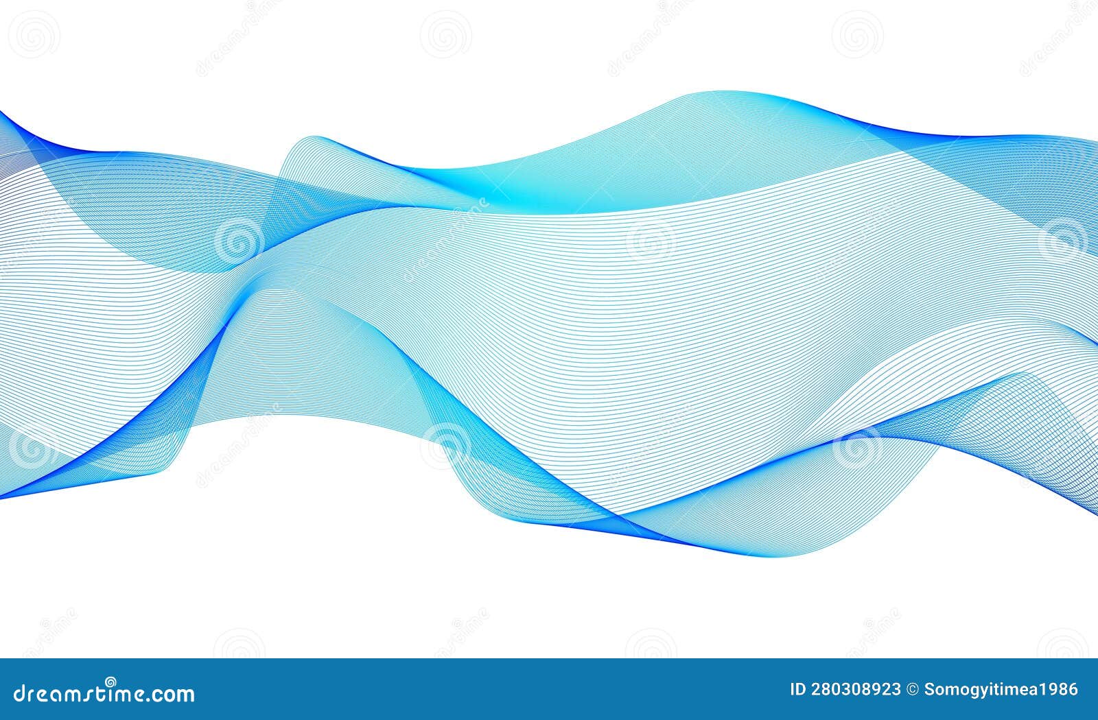 Blue line wave background. stock illustration. Illustration of blue ...