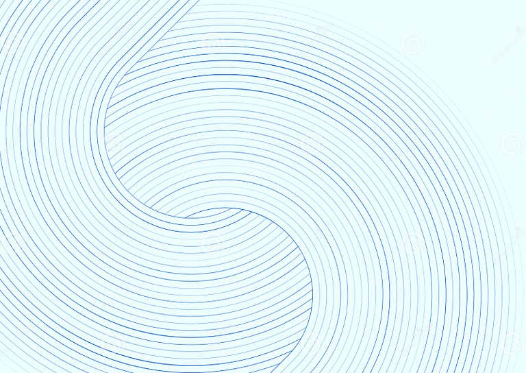 Blue Linear Circles Abstract Geometric Tech Background Stock Image ...