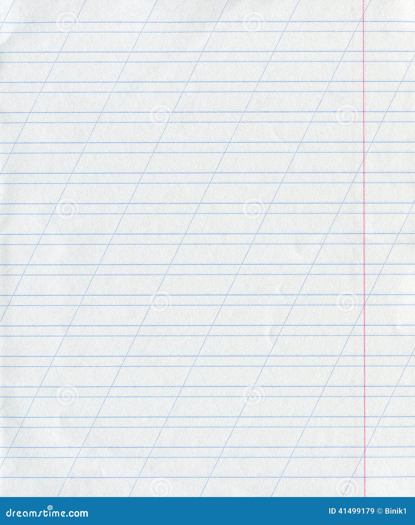 Blue Lined Paper stock image. Image of copybook, notepad - 41499179