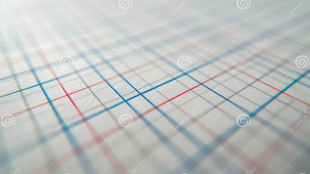 With Blue Lines Along the X-axis and Red Lines Along the Y-axis on ...