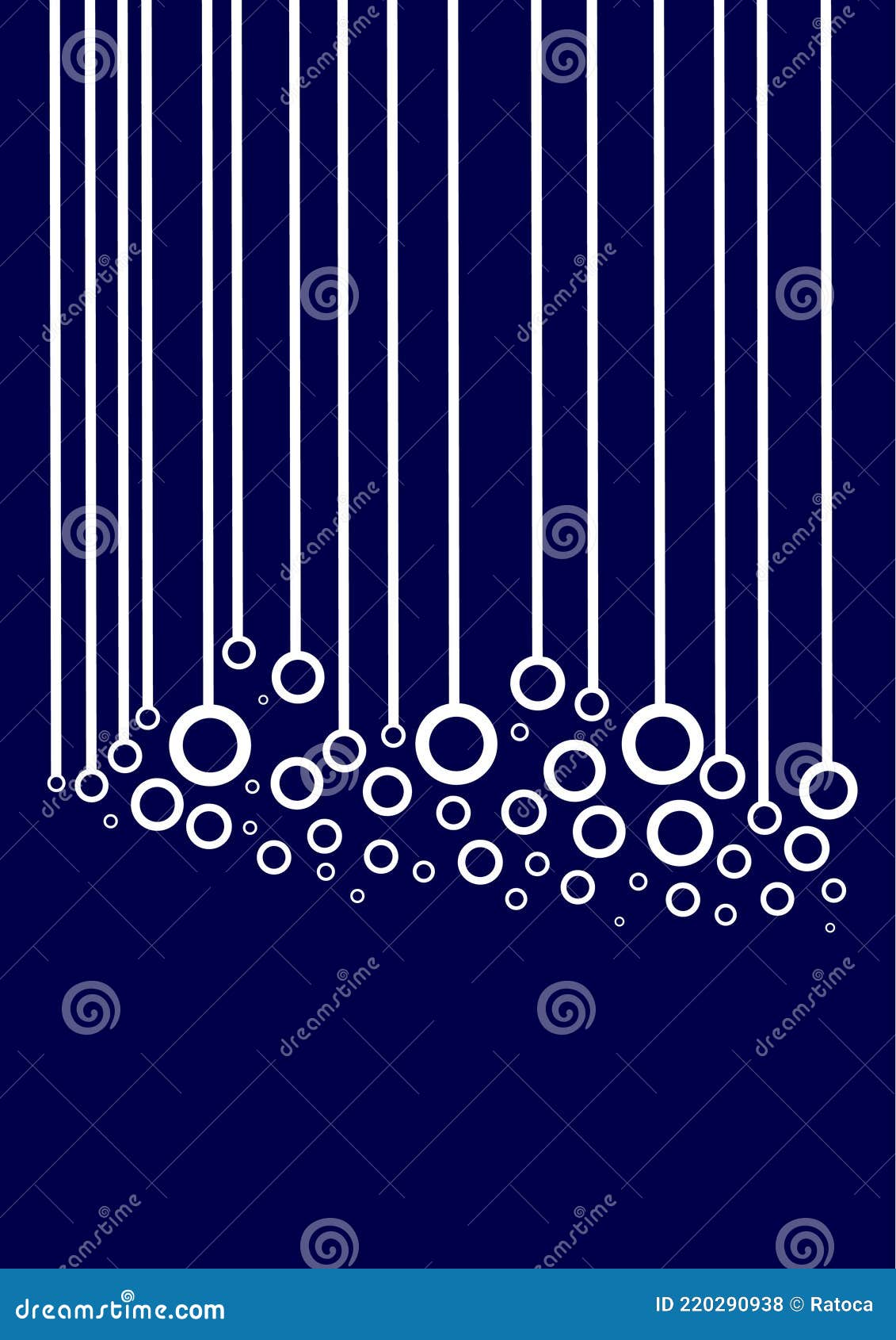 Blue Lines Artistic Banner Design Stock Vector - Illustration of bubble ...