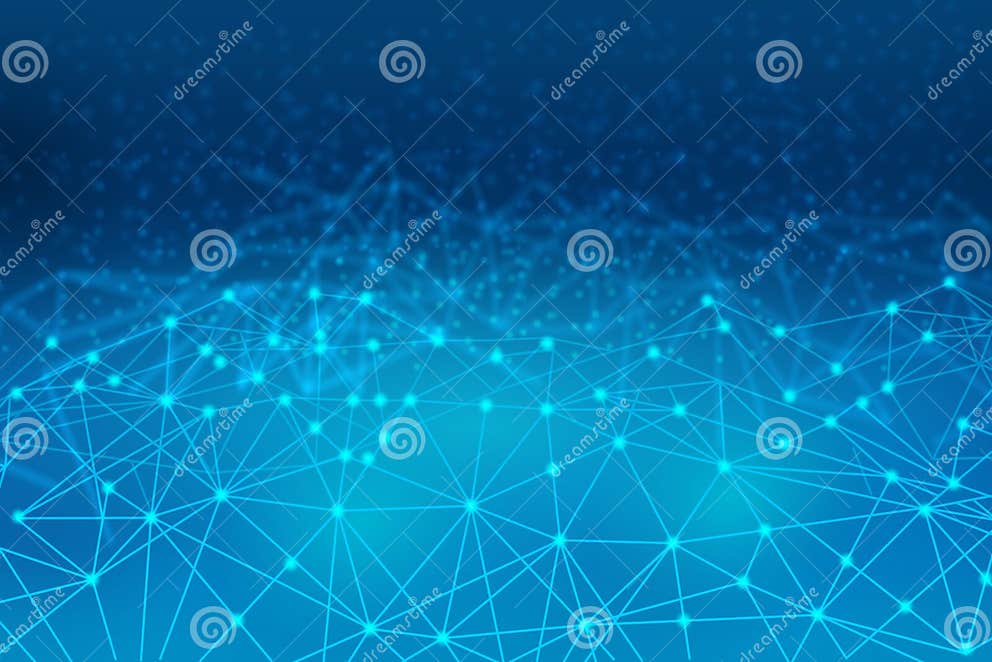 Blue Lines Background for Technology Concept, Abstract.d. Virtual ...