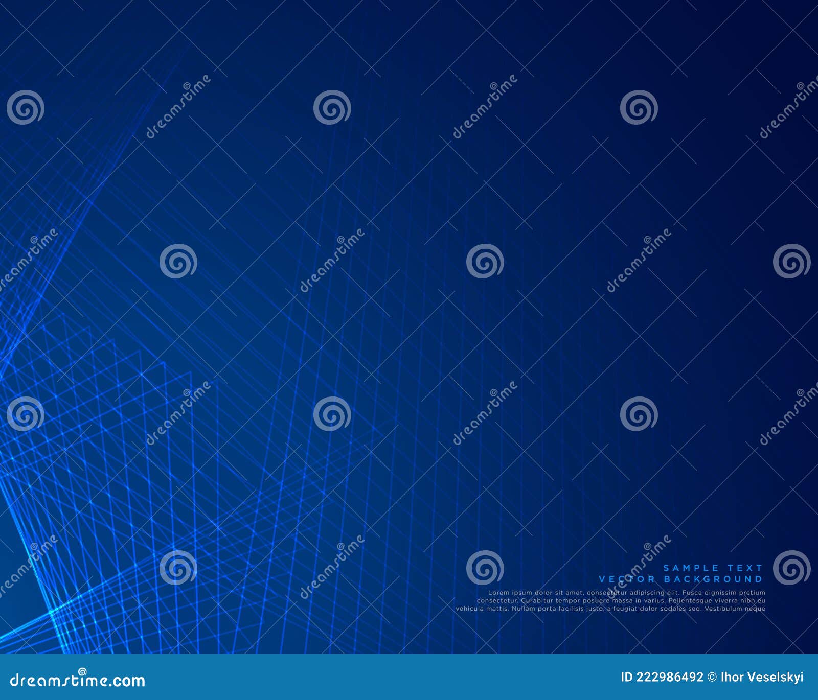 Blue Lines Background Vector Design Stock Vector - Illustration of ...