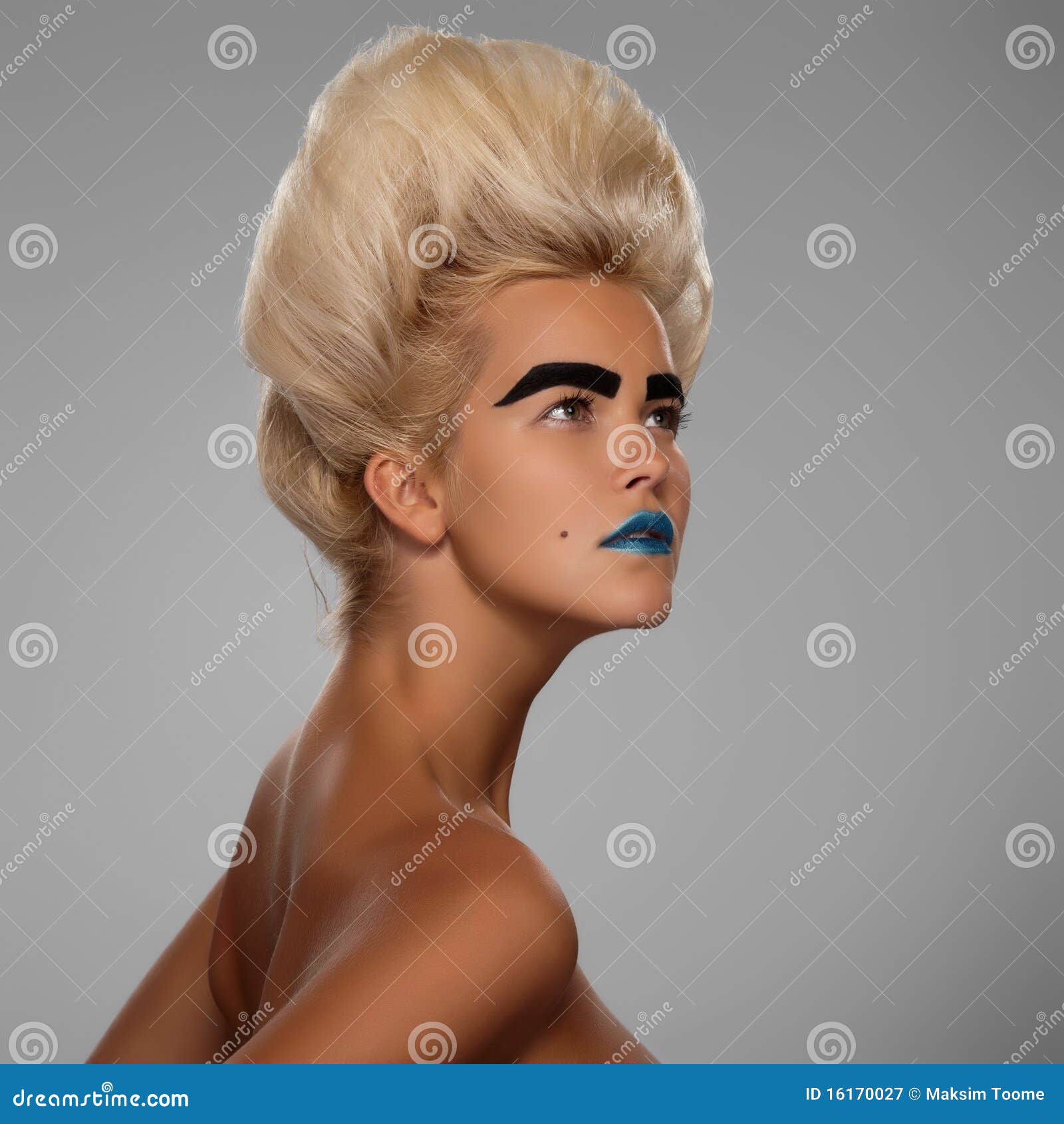 Blue lips stock image. Image of fashionable, cosmetic - 16170027