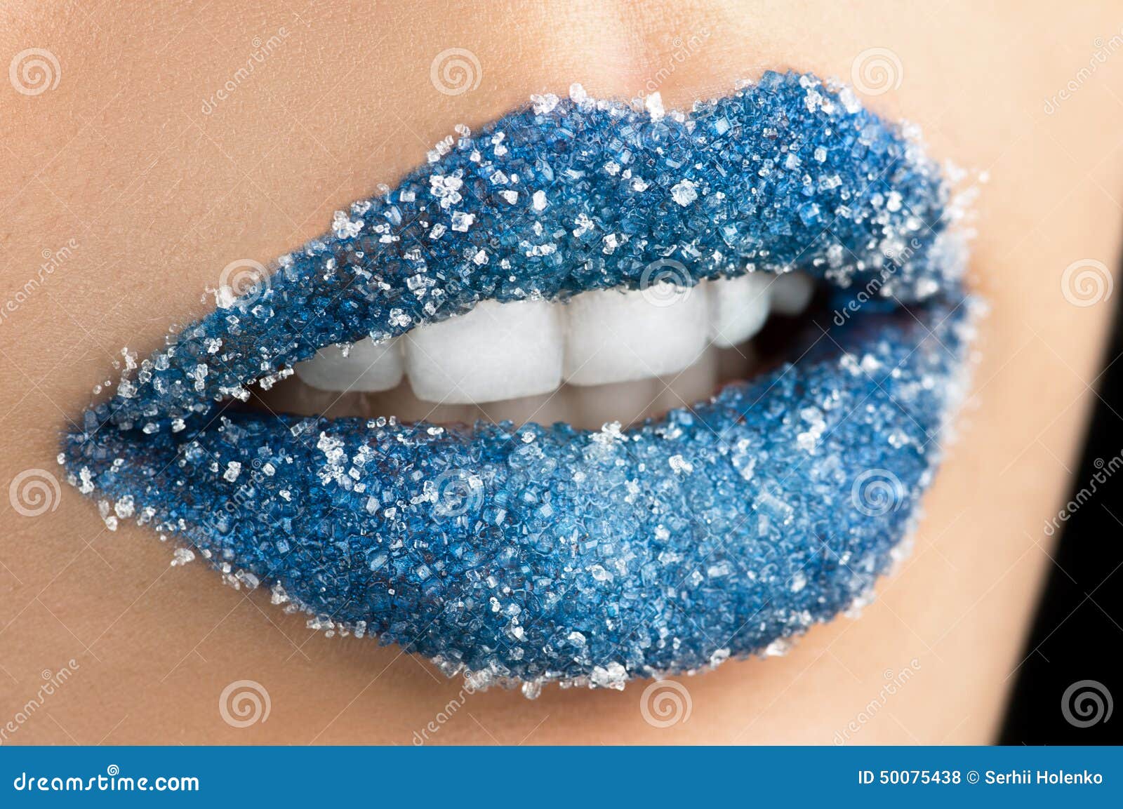 Blue lips stock photo. Image of bright, advertising, cool - 50075438