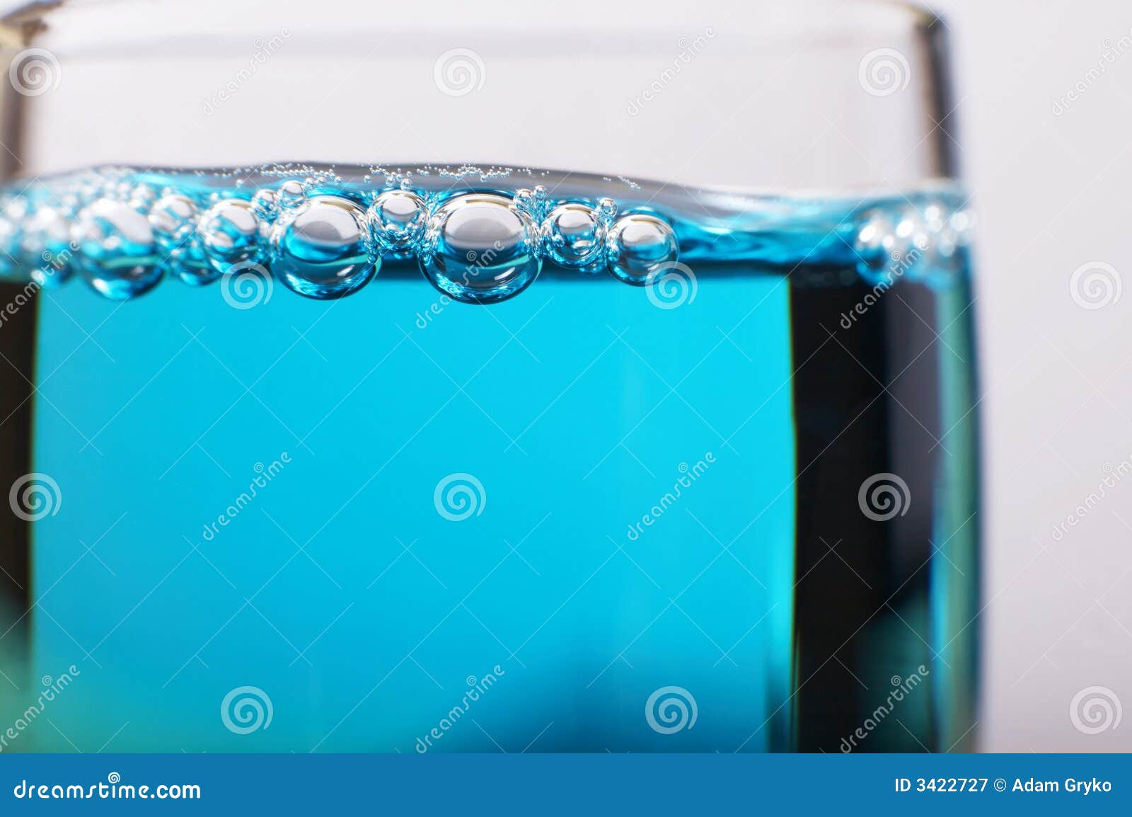 Blue liquid stock image. Image of close, backlit, light - 3422727