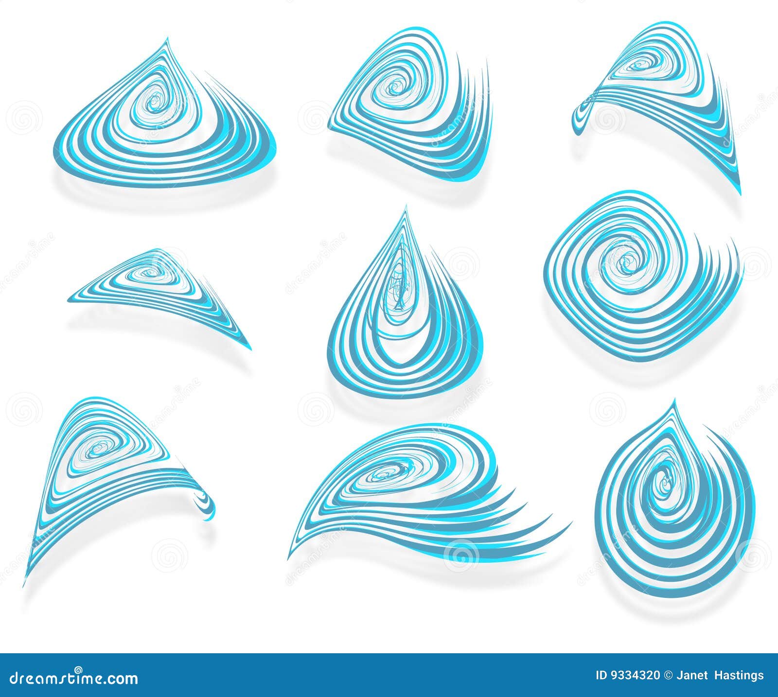 Blue Liquid Elements stock illustration. Illustration of water - 9334320