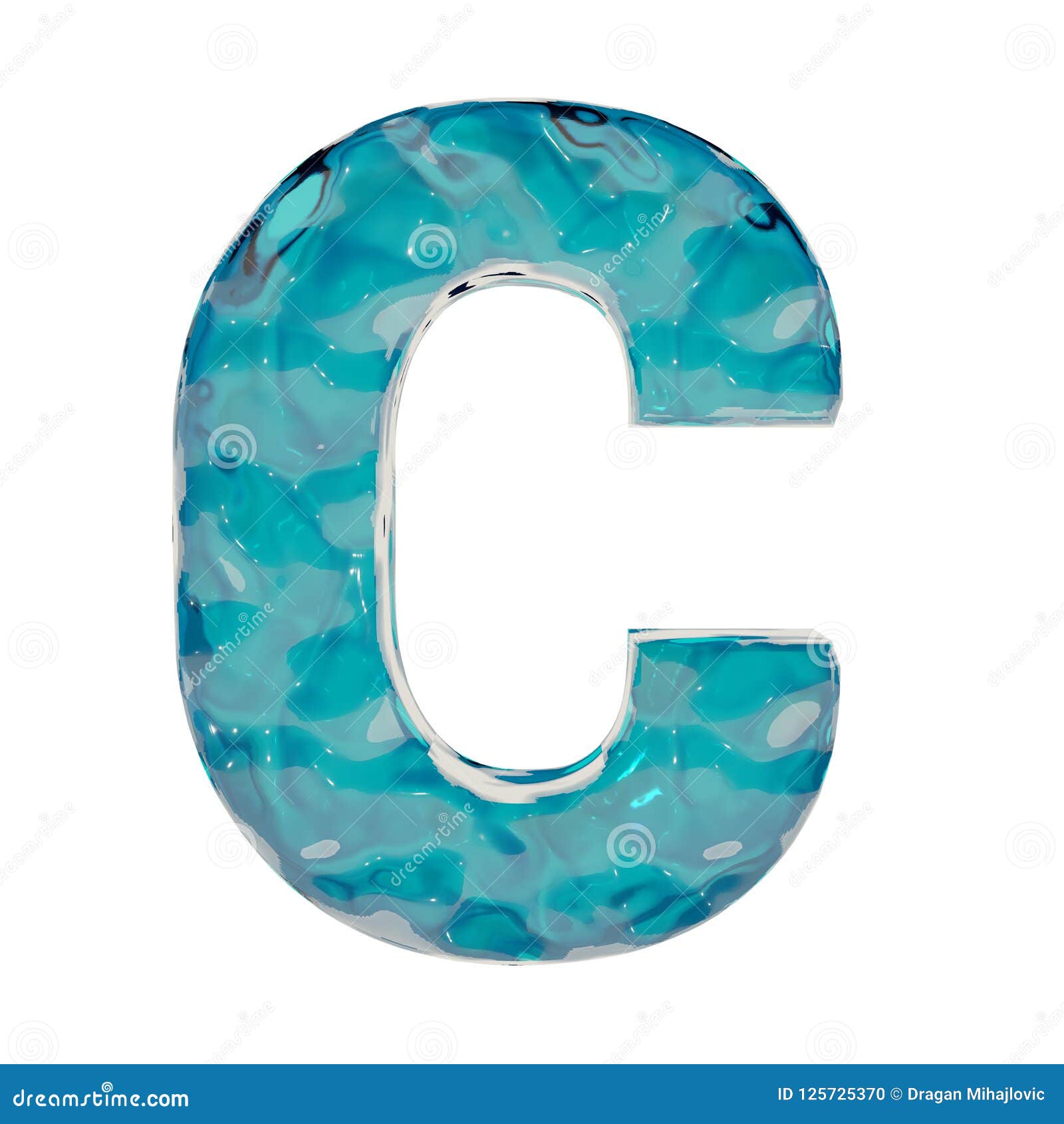 Blue Liquid Letter C stock illustration. Illustration of characters ...