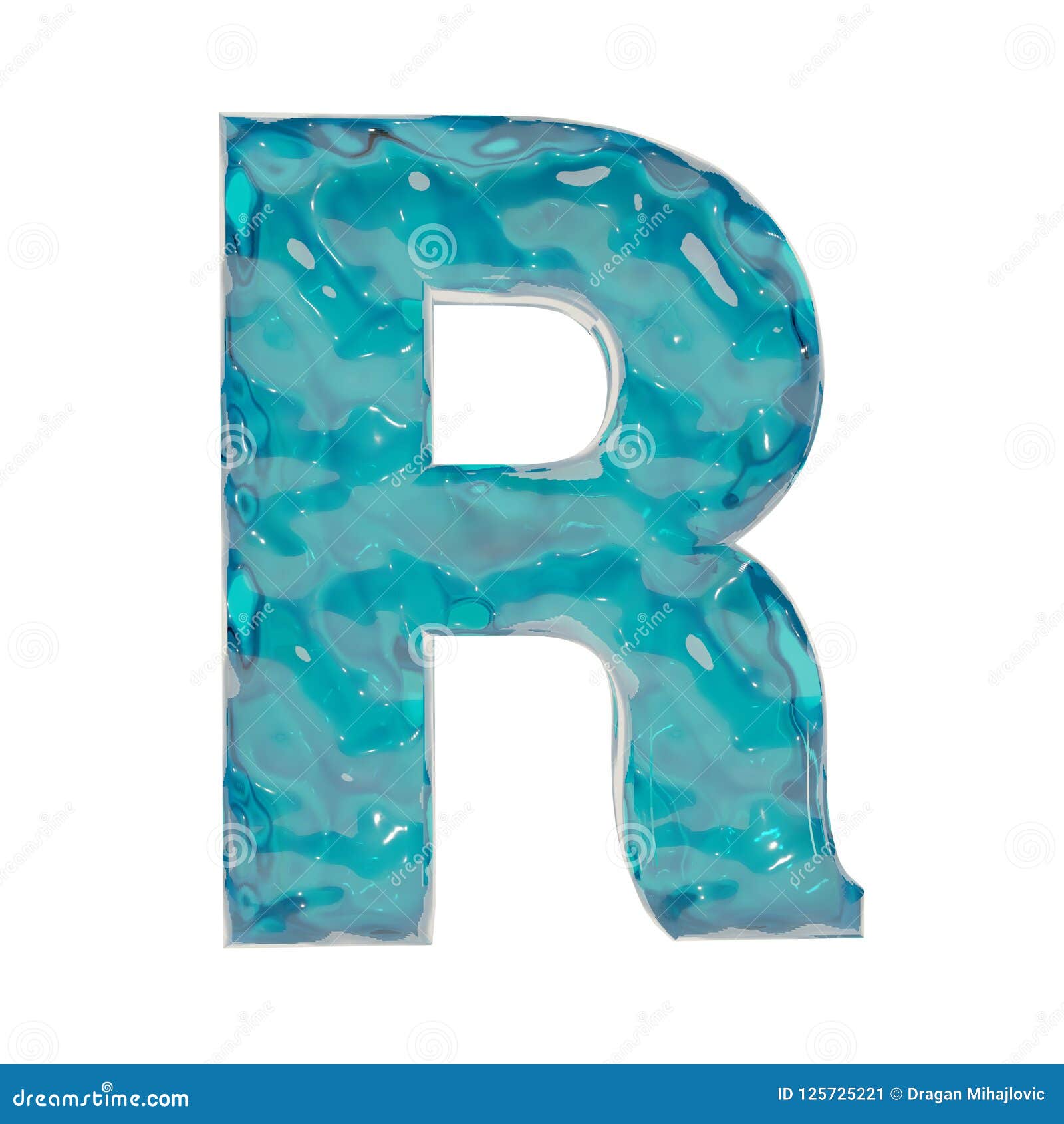 Blue Liquid Letter R stock illustration. Illustration of dollar - 125725221