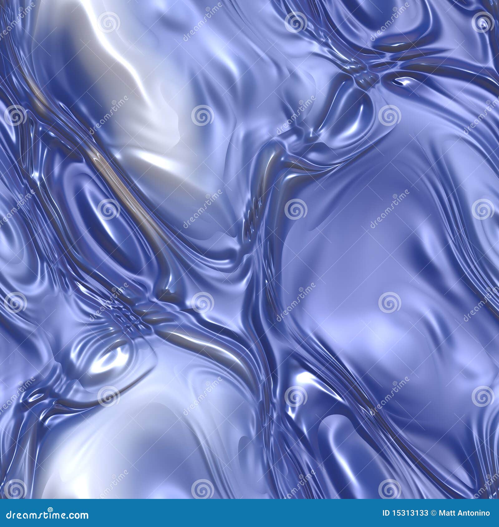 Blue liquid metal stock illustration. Illustration of metal - 15313133