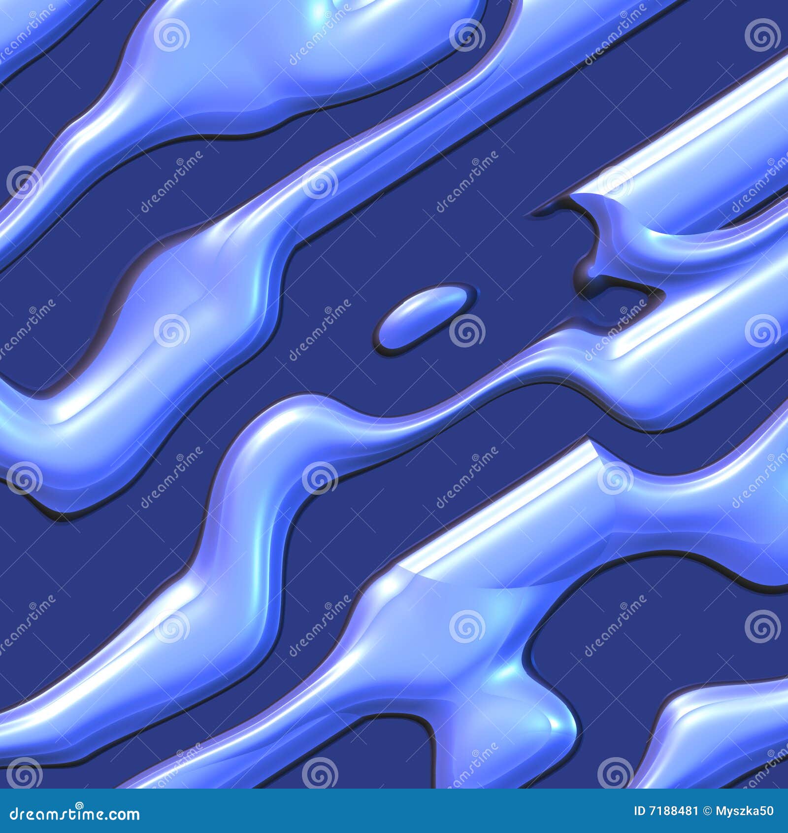 Blue liquid metal stock illustration. Illustration of luminous - 7188481