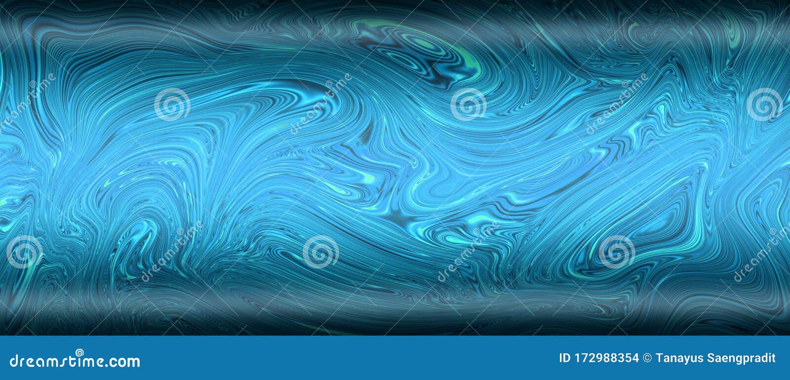 Blue Liquid Metal with Light and Shadow Stock Illustration ...