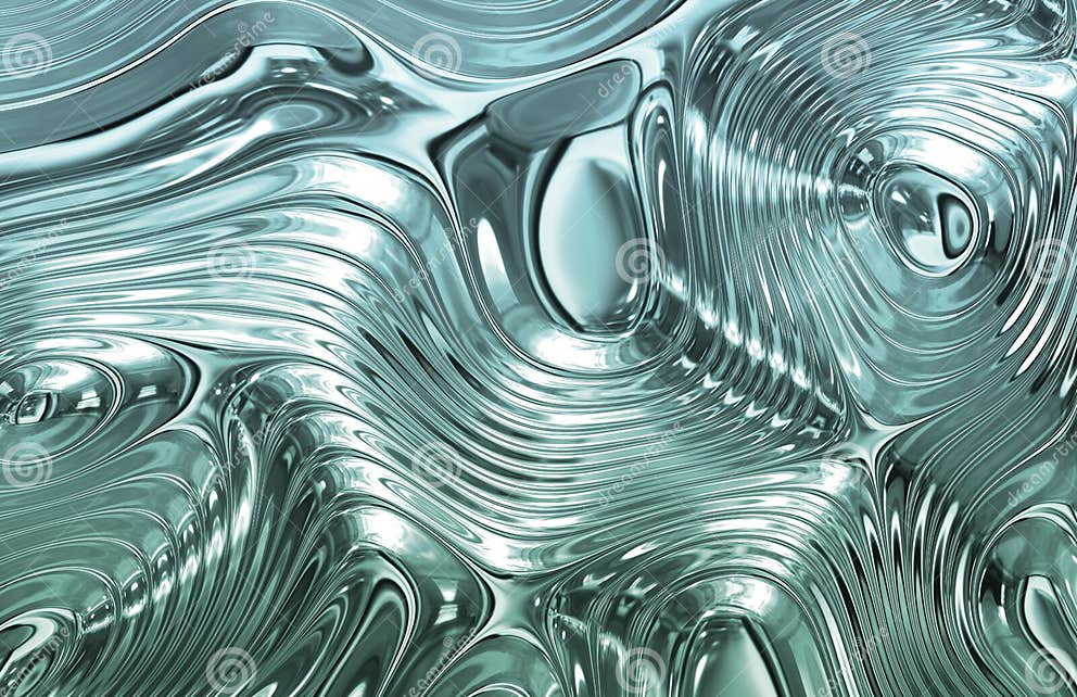 Blue Liquid Metal Texture stock illustration. Illustration of curving ...