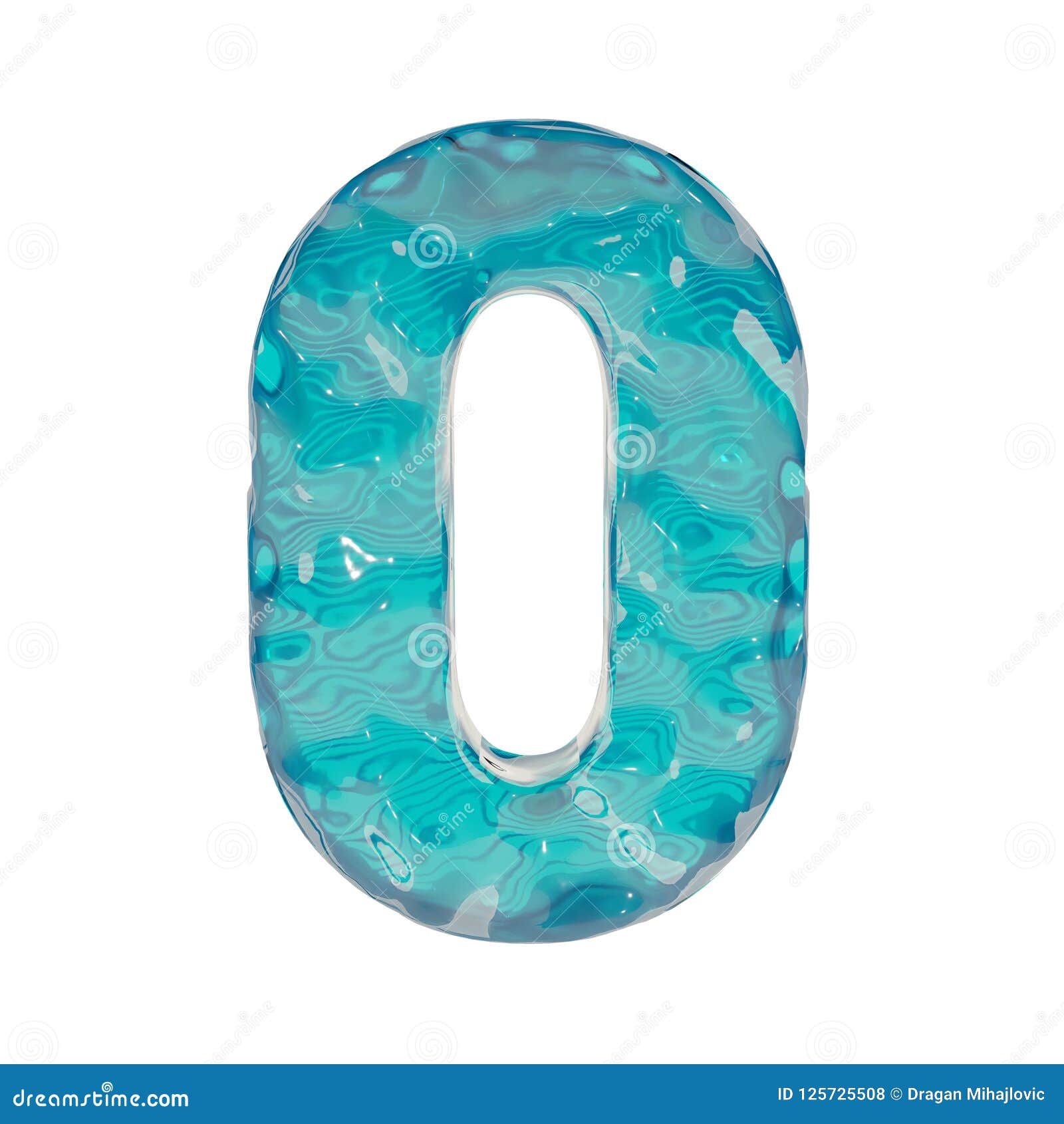 Blue Liquid Number 0 stock illustration. Illustration of dollar - 125725508