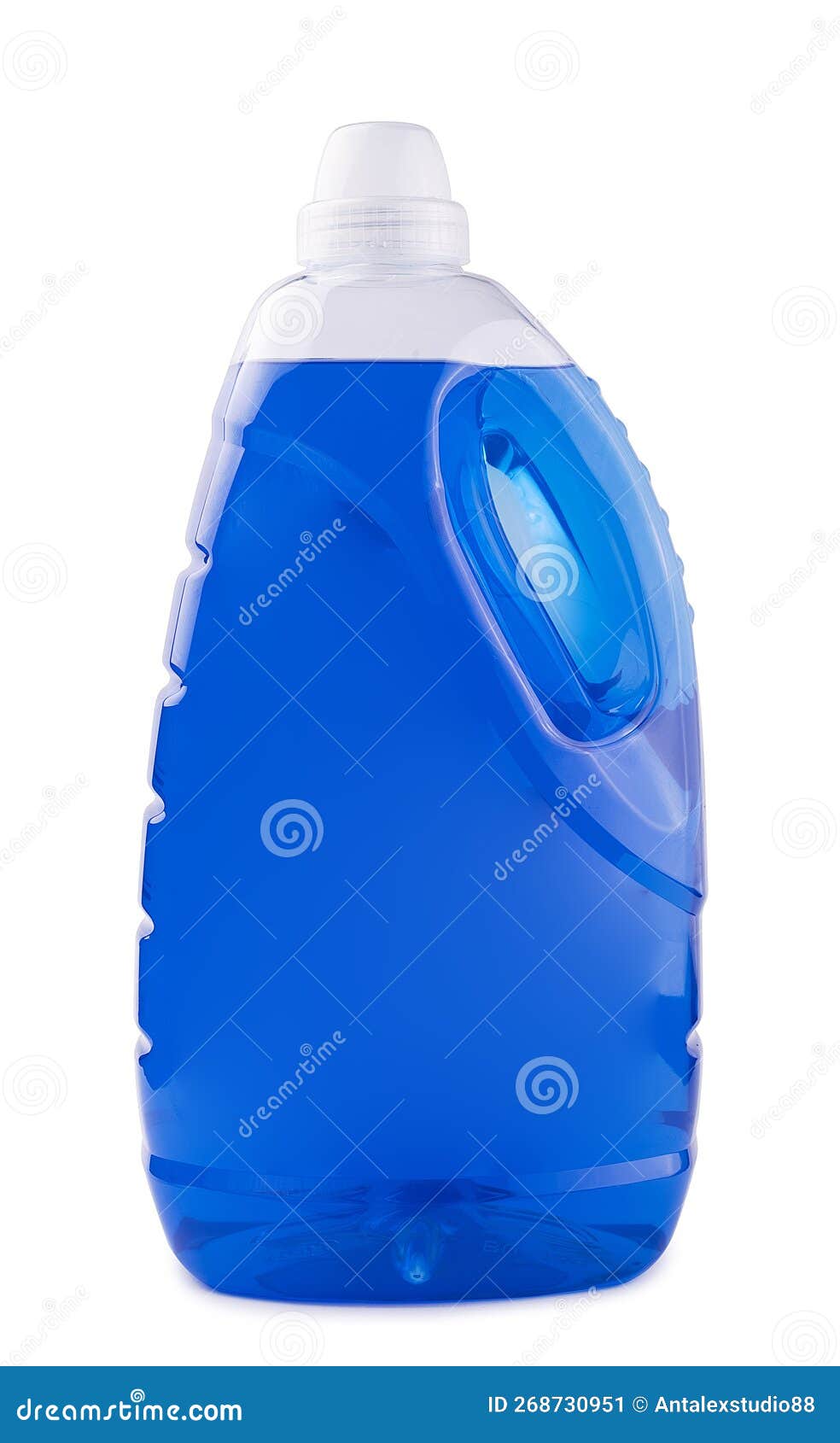 Blue Liquid Soap or Detergent in a Plastic Bottle Stock Image - Image ...