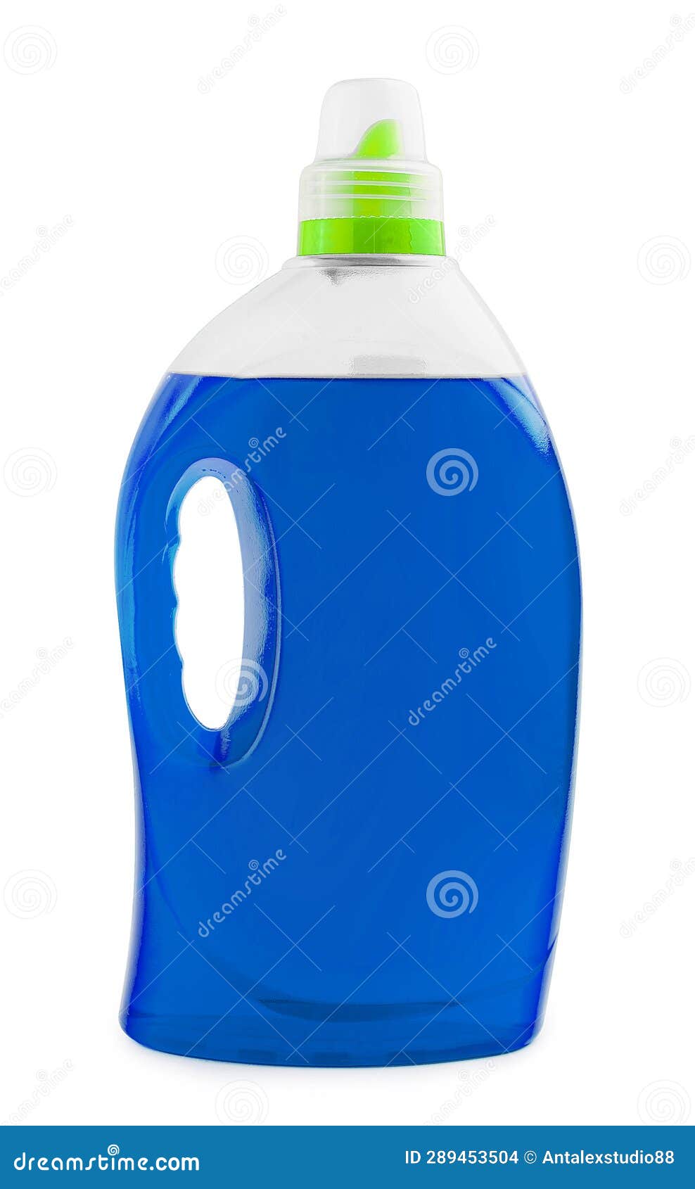 Blue Liquid Soap or Detergent in a Plastic Bottle Stock Photo - Image ...
